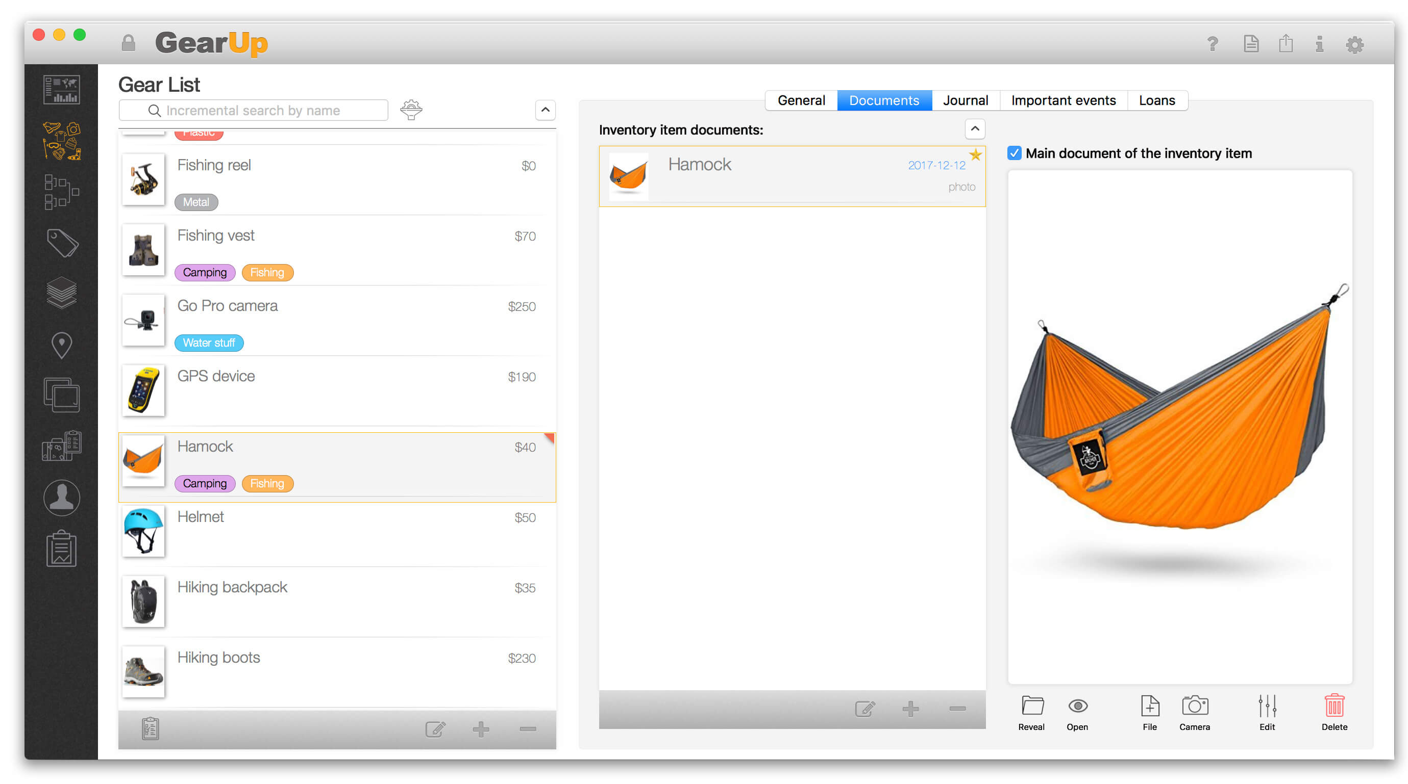 The best Gear Managemenet app for Mac